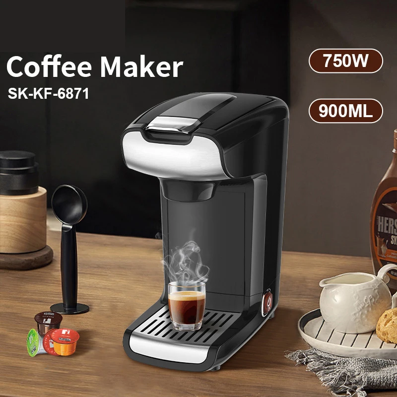 Coffee-Machine-300ML-Portable-Espresso-EU-Plug-Coffee-Maker-750W-Pod ...