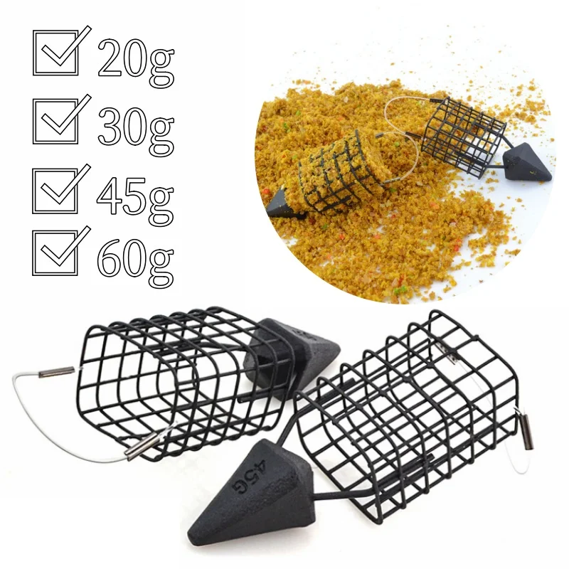 Fishing-Pole-Pot-Bait-Cage-Stainless-Steel-Durable-Fishing-Lure-Cage ...