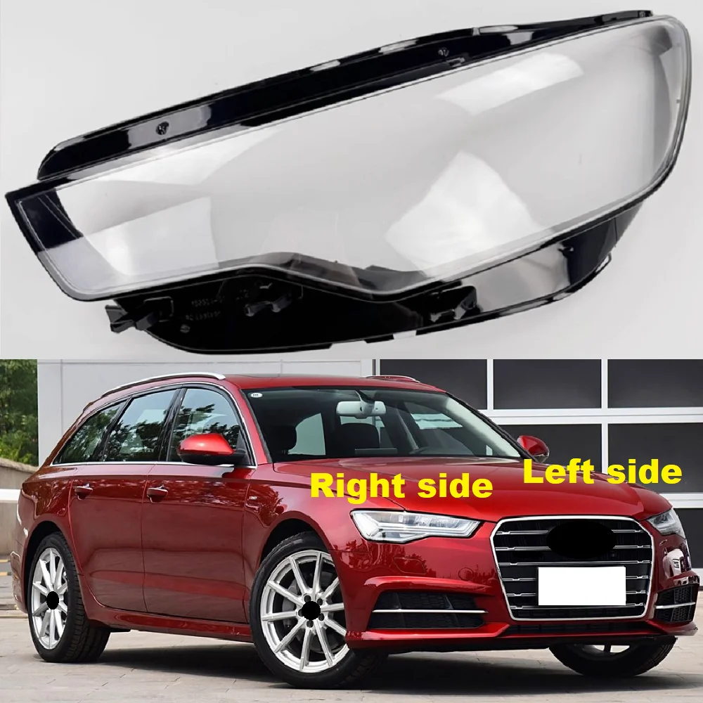 Headlight Cover For Audi A6 C7 PA 2016-2018 Plastic Transparent ...