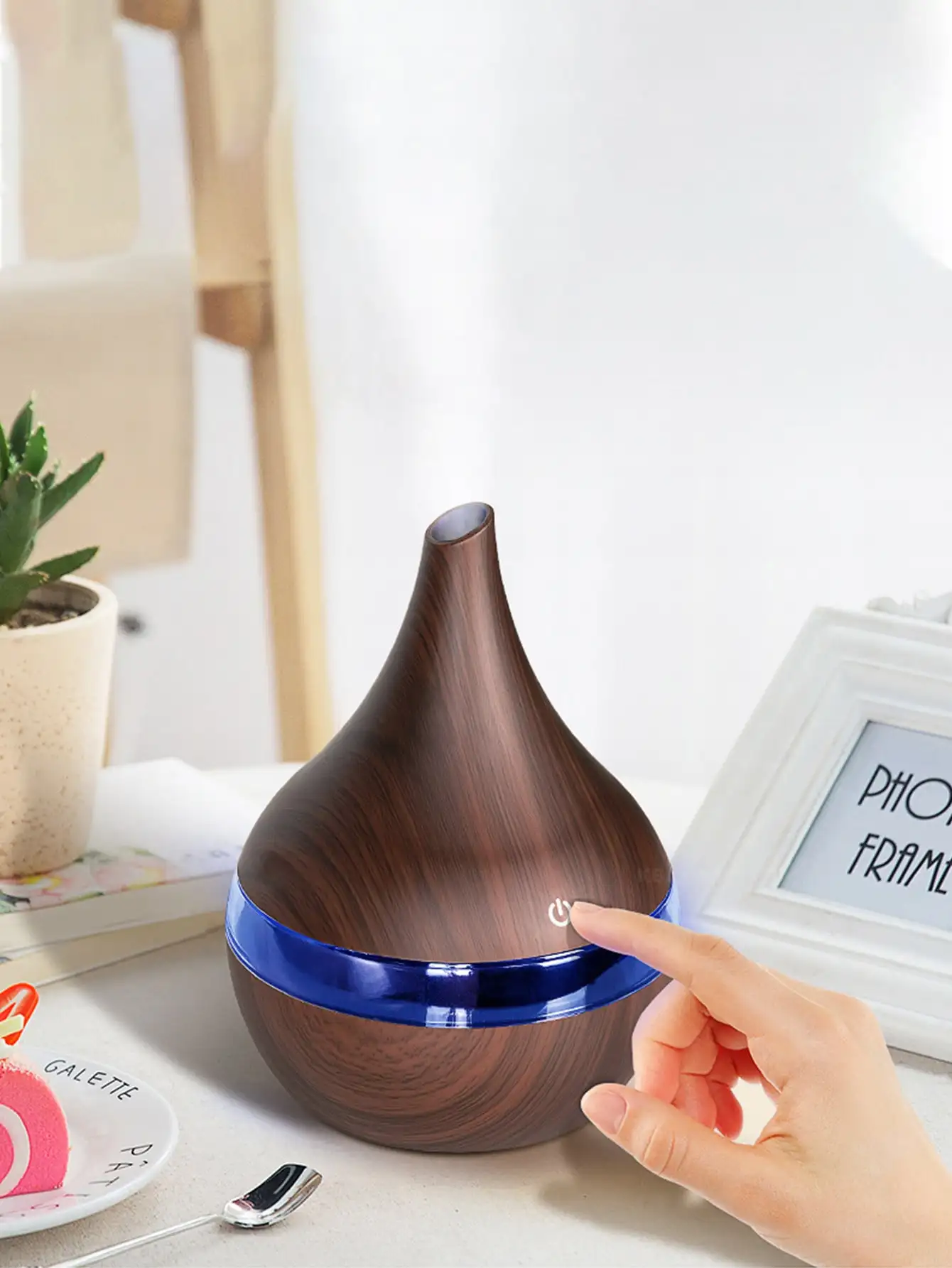 UKKUER-Humidifier-Electric-Aroma-Air-Diffuser-Wood-Ultrasonic-Air ...