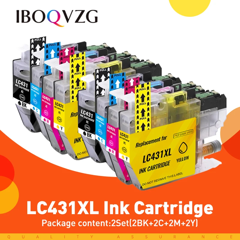 LC431 LC-431 LC431XL Compatible Inkjet Ink Cartridge For Brother DCP ...