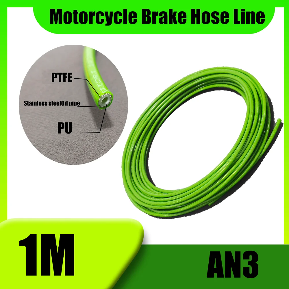 Motorcycle-Braided-Stainless-Steel-Brake-Line-Hose-Fluid-Hydraulic-Hose ...
