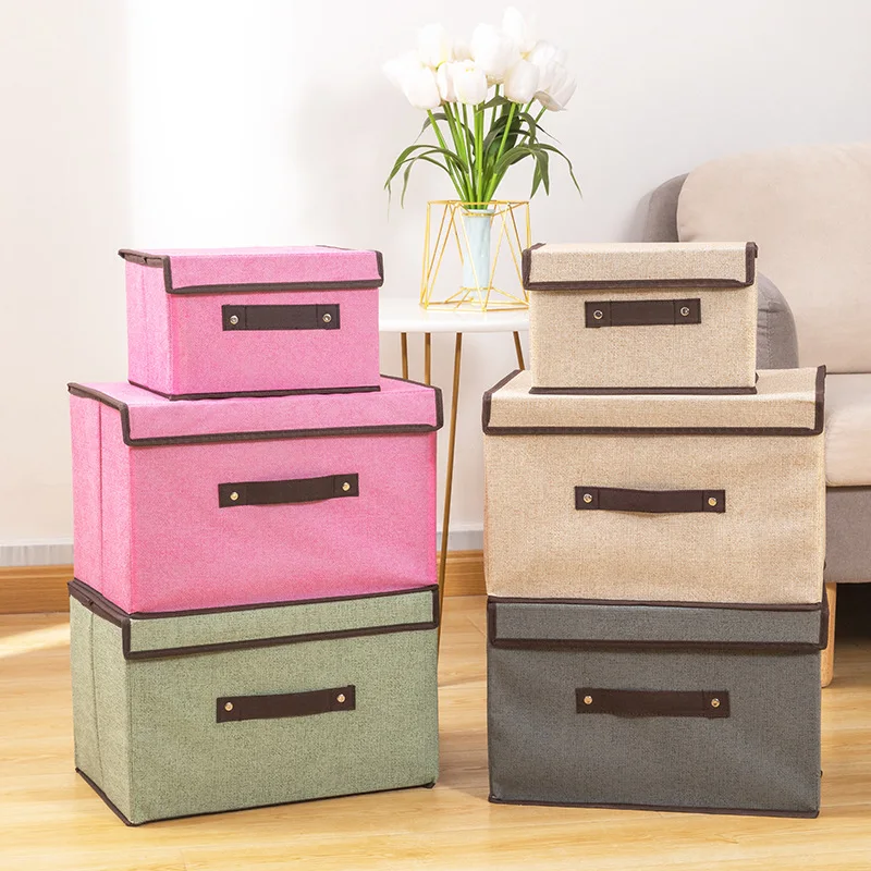 Storage-Box-With-Quilt-Clothes-Storage-Bag-Foldable-Storage-Box ...
