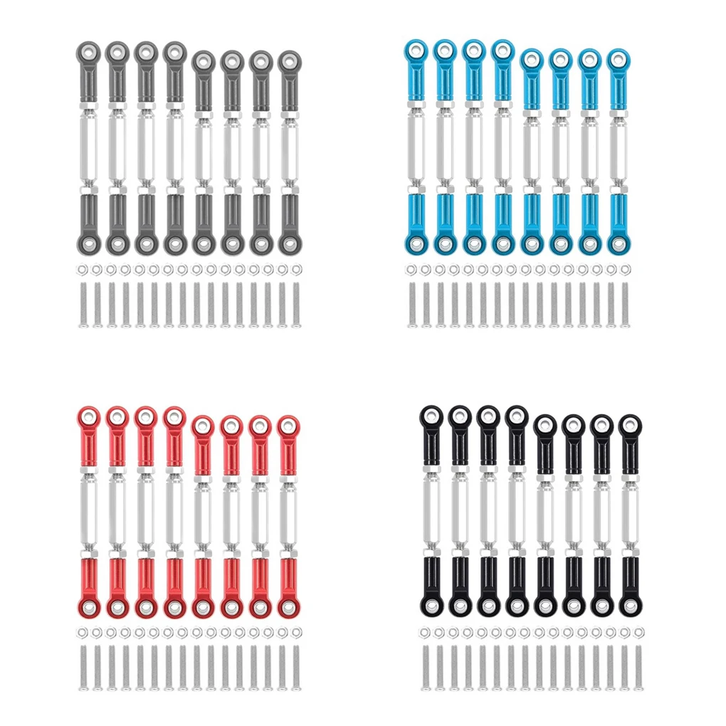 RCGOFOLLOW-8x-Aluminum-Alloy-Wheelbase-Steering-Link-Rod-Set-For-1-16 ...