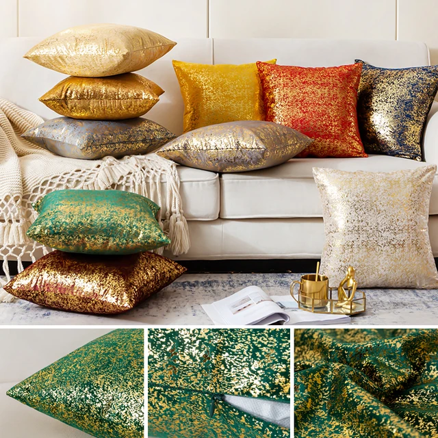 Gold Sequin Throw Pillows