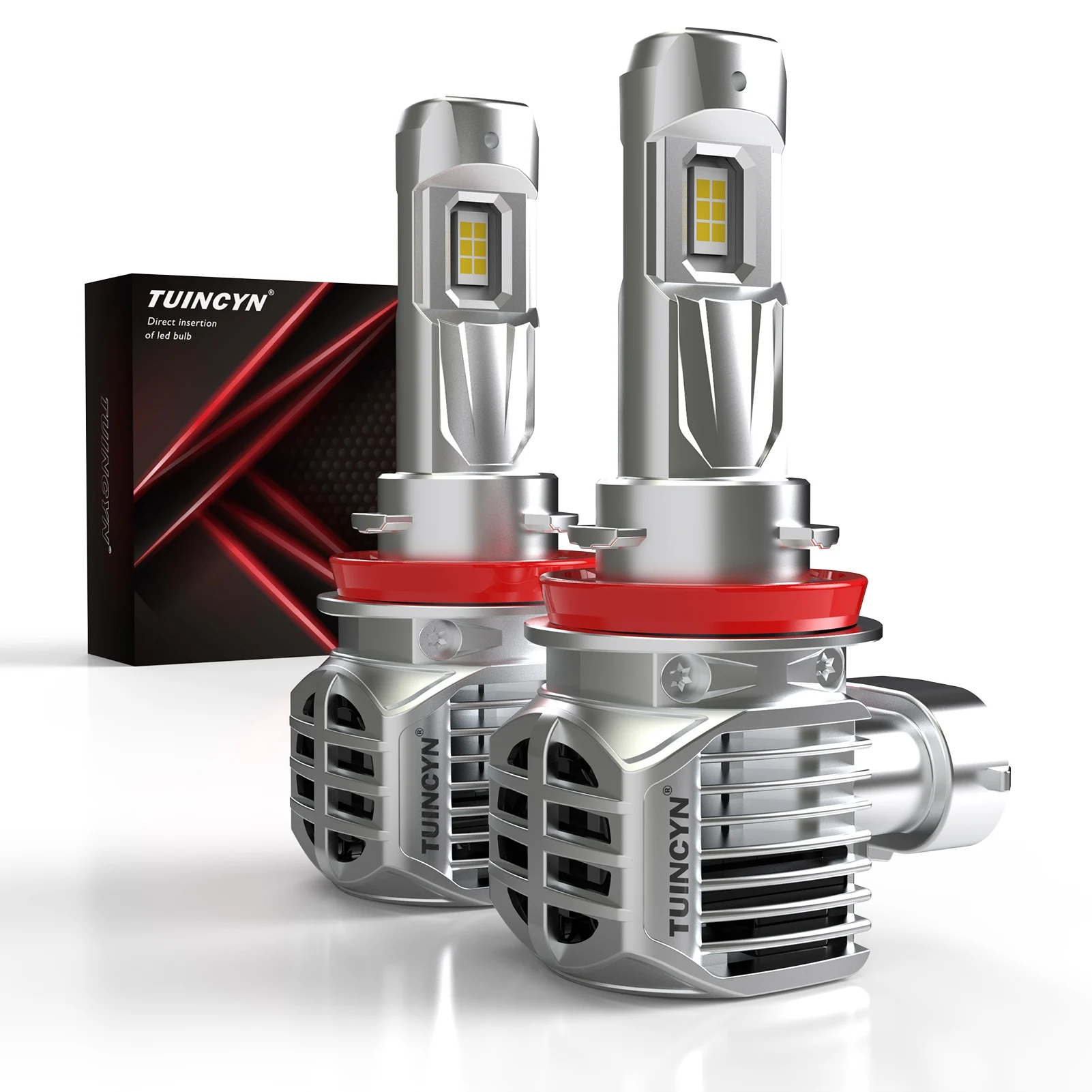 2x-H8-LED-Car-Headlight-Bulbs-24000LM-100W-Canbus-H11-H16-Fog-Lamp ...