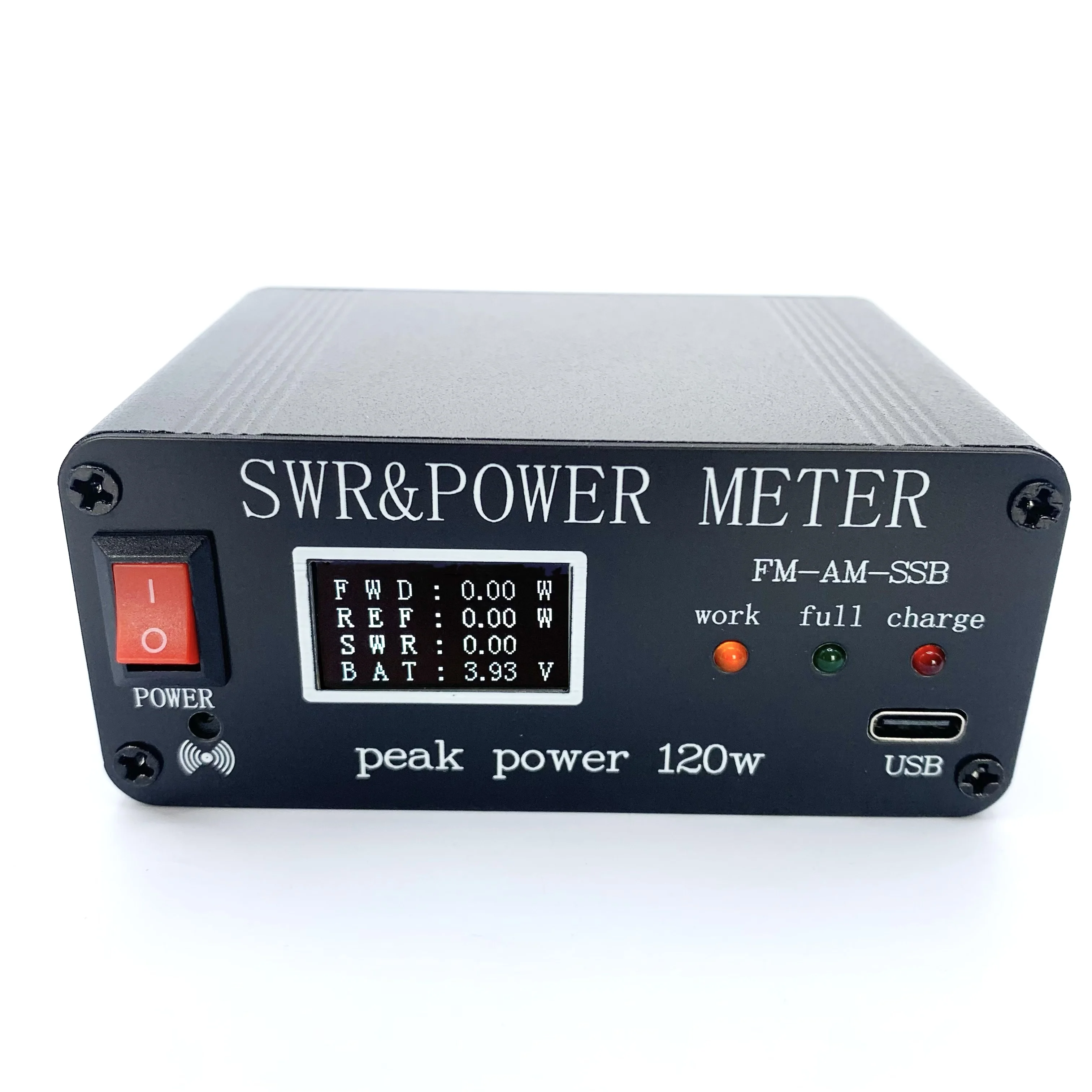 1.8MHz 50MHz 0.5W 120W SWR HF Short Wave Standing Wave Meter SWR and ...