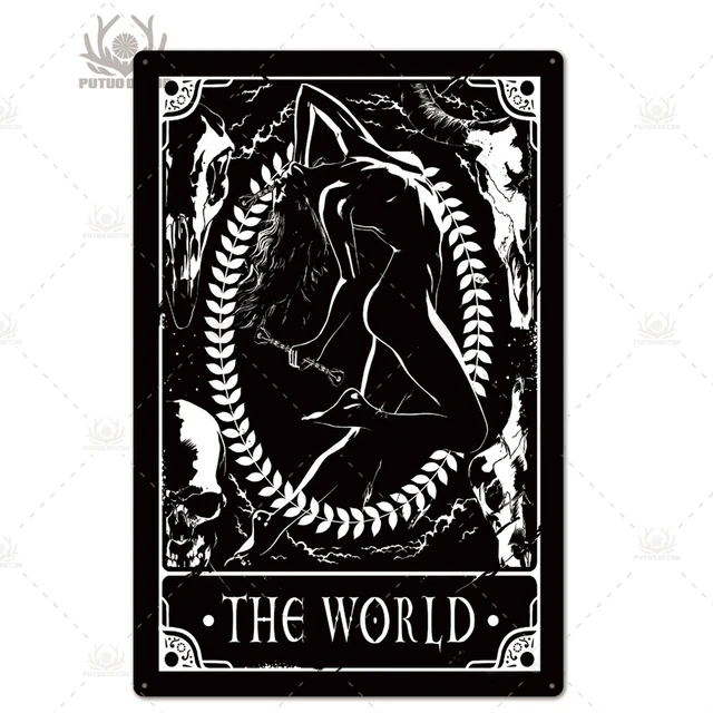 Psychic Tarot Sign | Tarot Metal Sign | Tarot Home Decor | Posters ...