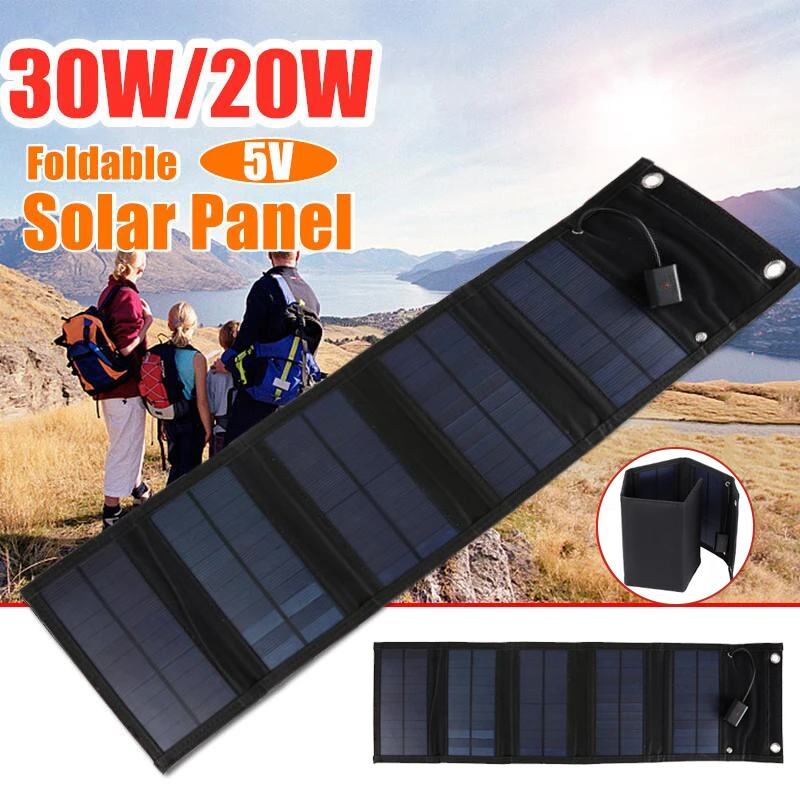 30W-Foldable-USB-Solar-Panel-Solar-Cell-Portable-Folding-Solar-Panel ...