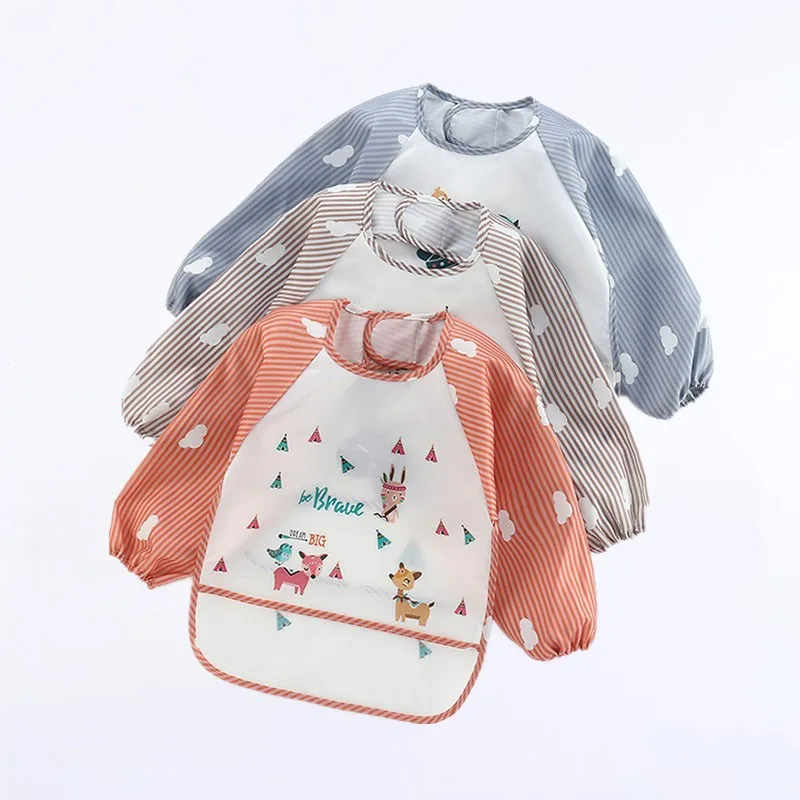Baby Bibs Cute Colorful Cartoon Waterproof Bib Infant Eating Children ...