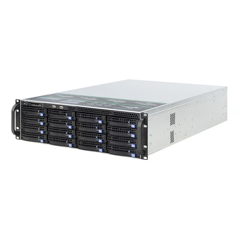 High Quality 19inch 3u Rack-mount Hot-swap Chassis 16hdd Bays Ipfs Nvr ...