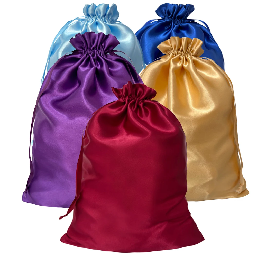 Wig Bag 1Pc Hair Extensions Bags With Drawstring Stain Wig Packaging ...
