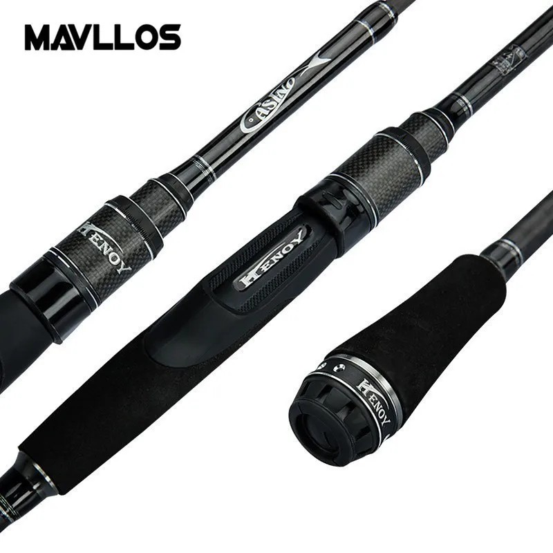 Mavllos-Bait-Lure-8-25g-Carbon-Bass-Fishing-Rod-1-98M-4-Sections-Fast ...