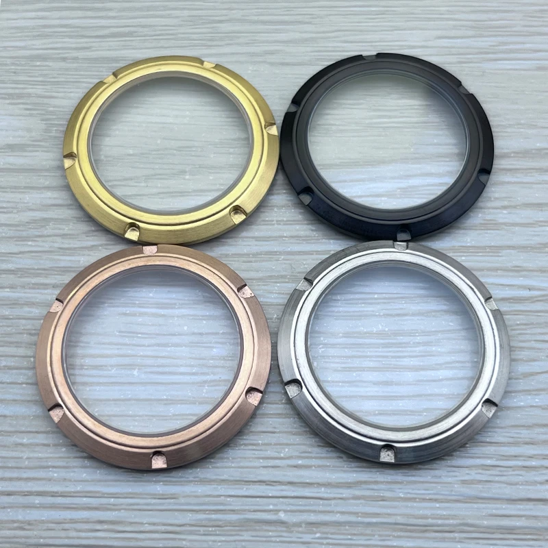 Mod Transparent Glass Watch Cases Back Cover Fit Seiko Turtle 6105 Tuna ...