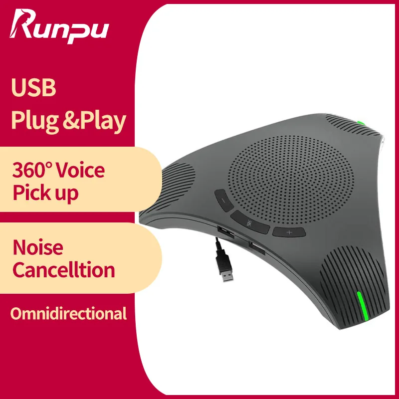 Runpu-USB-Speakerphone-Conference-Microphone-Omnidirectional-Computer ...