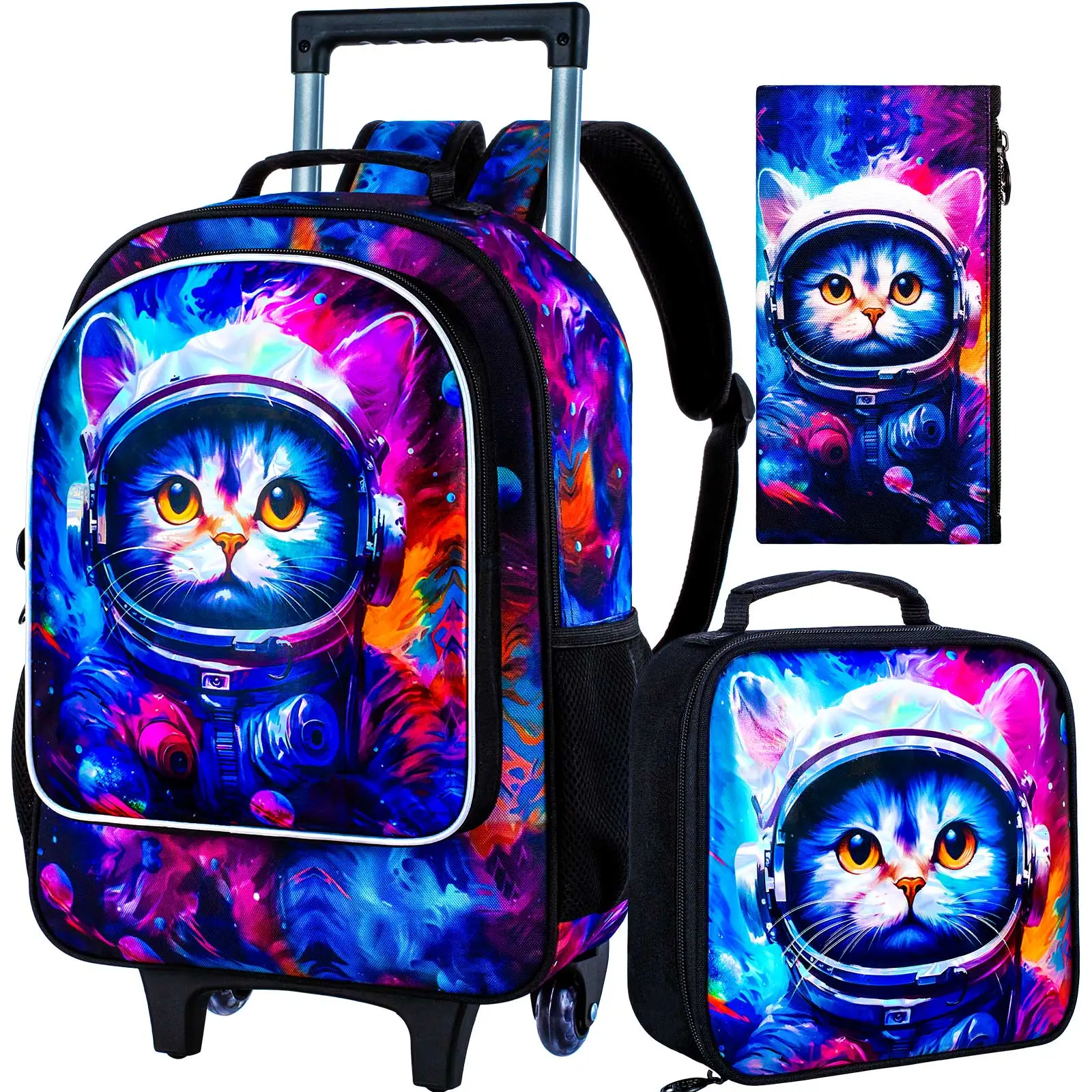 Kids-Rolling-Backpack-Boys-Roller-Wheels-Bookbag-Wheeled-Elementary ...