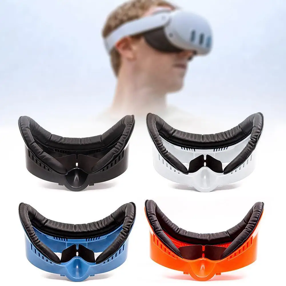 Widened Face Cover For Meta Quest 3 VR Headset PU Leather Pad Face ...