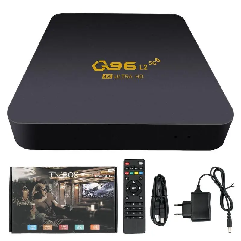 TV Box 4K Smart Media Player 8GB Q96 L2 Rede TV Set Top Box Quad Core ...