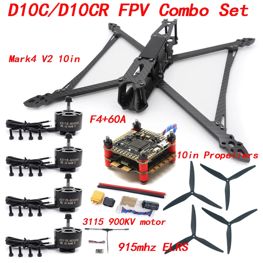 D10C-Mark4-V2-10inch-427mm-FPV-Racing-Freestyle-Drone-Frame-Kit-F4 ...