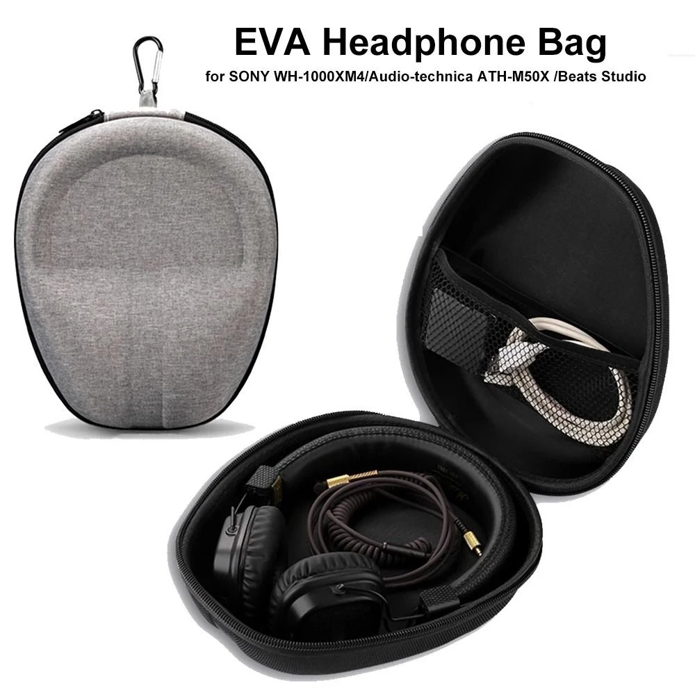 EVA-Hard-Shell-Headphone-Carrying-Case-Wireless-Headset-Storage-Bag-For ...