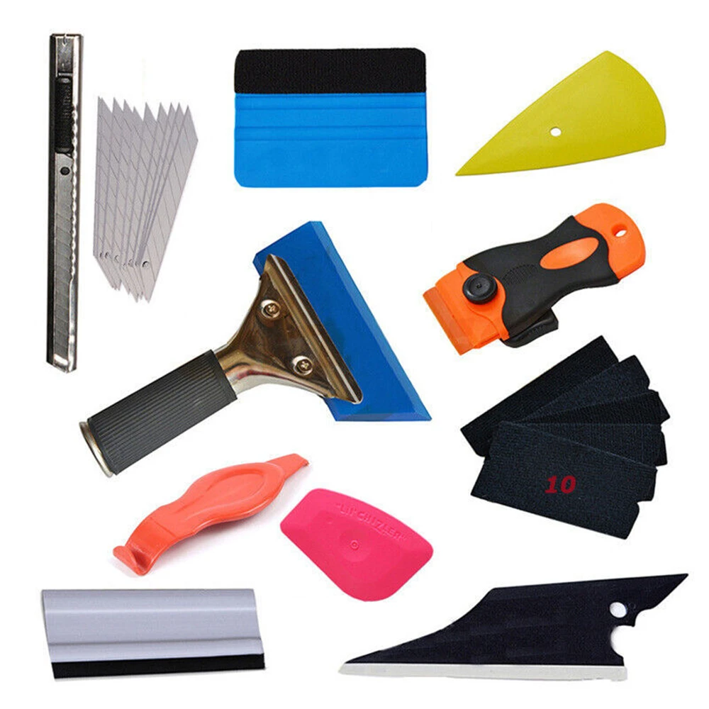 11PCS-Window-Tint-Tools-Kit-Car-Auto-Film-Tinting-Scraper-squeegee ...