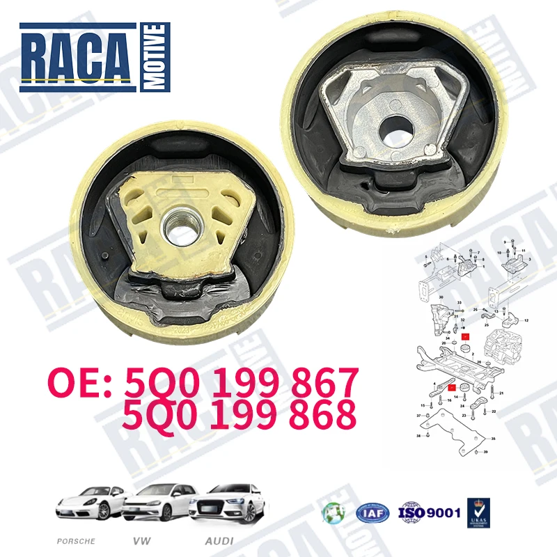 Para VW Golf Audi A3 Scoda Octavia III Seat Leon 1 par de soportes de ...