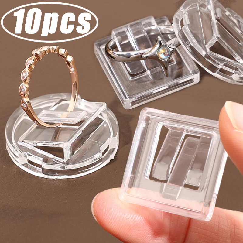 Mini-Clear-Rings-Display-Rack-Plastic-Round-Jewelry-Storage-Strand ...