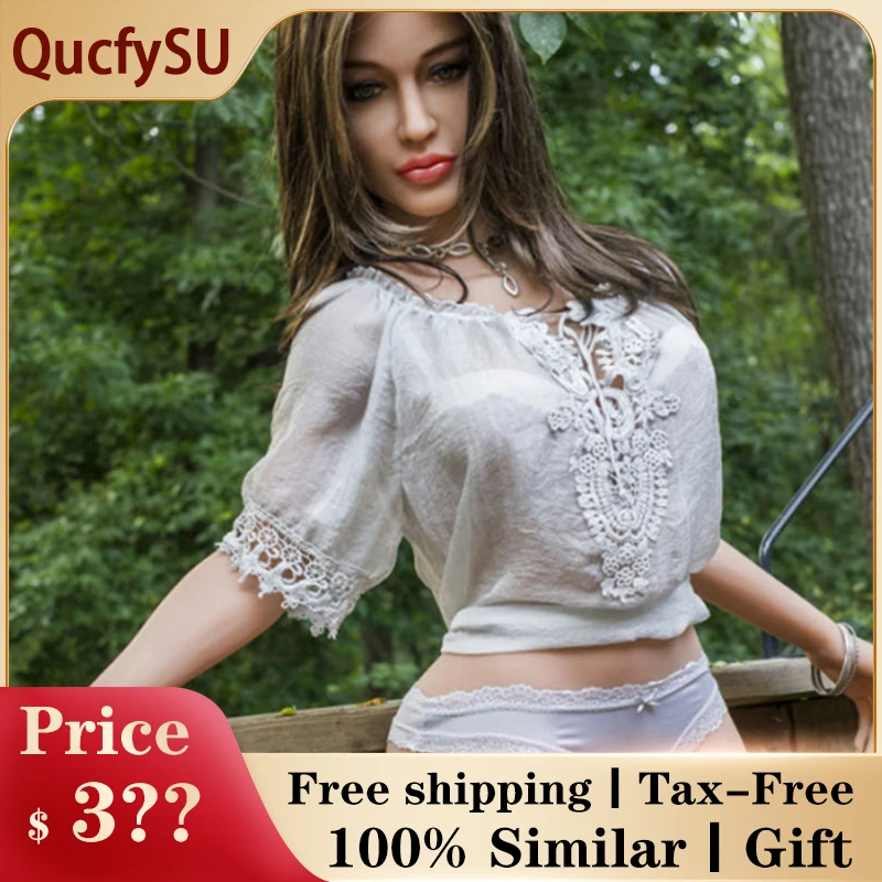 Muñeca sexual realista para hombres adultos, juguete erótico de silicona, de 165cm, Con pechos ...