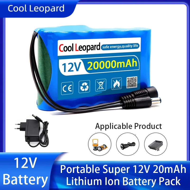 Cool-Leopard-Rechargeable-Battery-12V-50000mah-Lithium-Ion-Battery-Pack ...