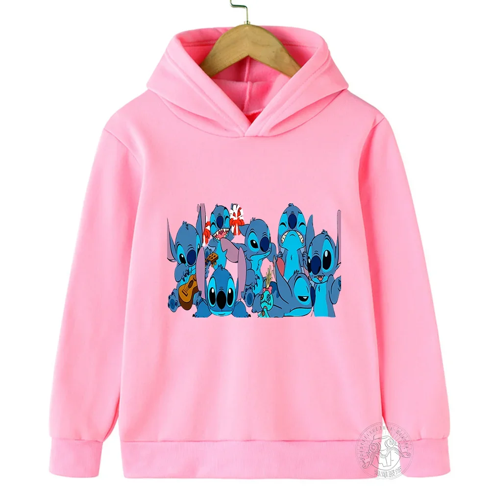 Sudadera con capucha para niños de Disney Stitch, primavera y otoño ...