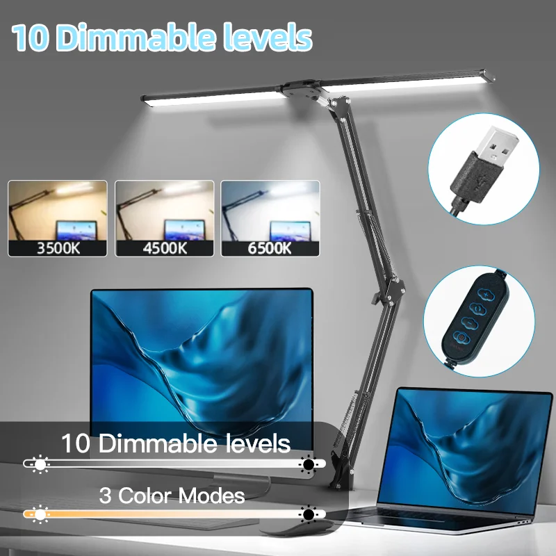 Double-Head-LED-Monitor-Light-Bar-24W-Computer-Screen-Lamp-Stepless ...