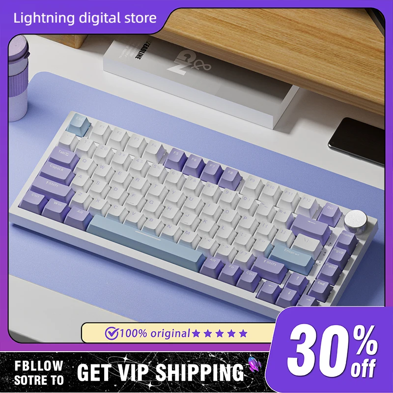 Original-Ajazz-Ak820-One-Mode-Wired-Mechanical-Keyboard-RGB-Light-Hot ...