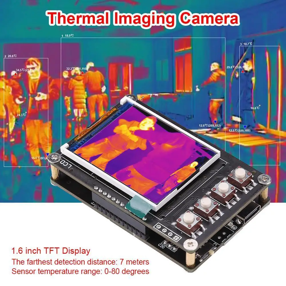 1-6-inch-TFT-Display-Screen-Infrared-Thermal-Imager-Sensor-AMG8833 ...