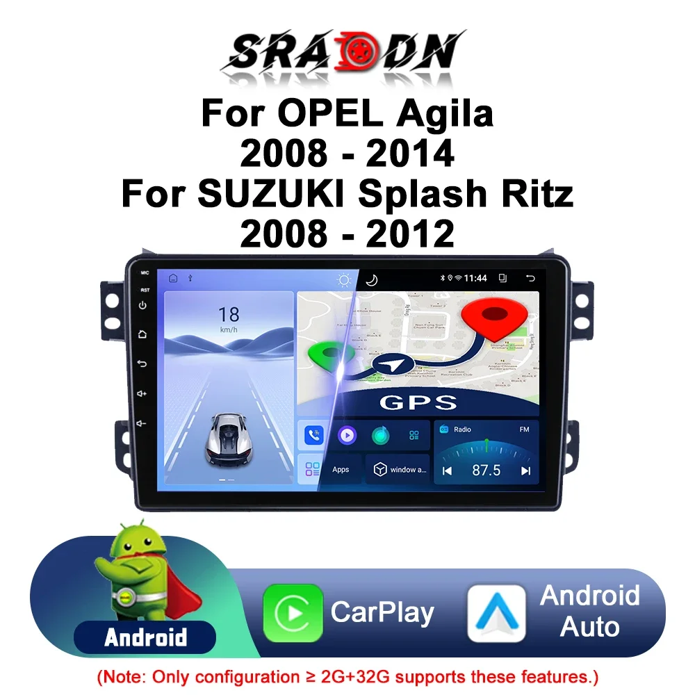 For Opel Agila Suzuki Splash Ritz 2008-2014 Android Car Radio ...