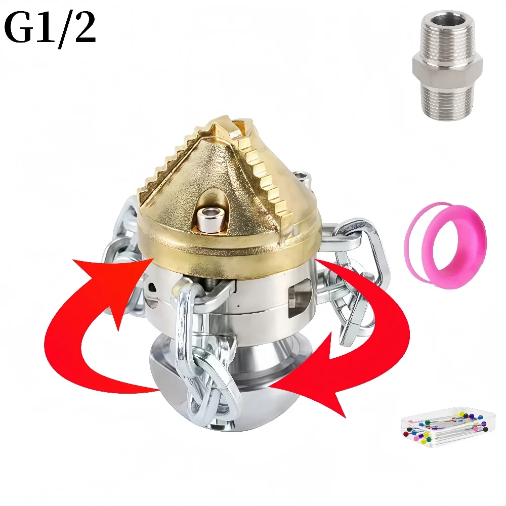 1/2 Inch 40~140L High-Pressure Rotating Sewer Spray Nozzle Pipe ...