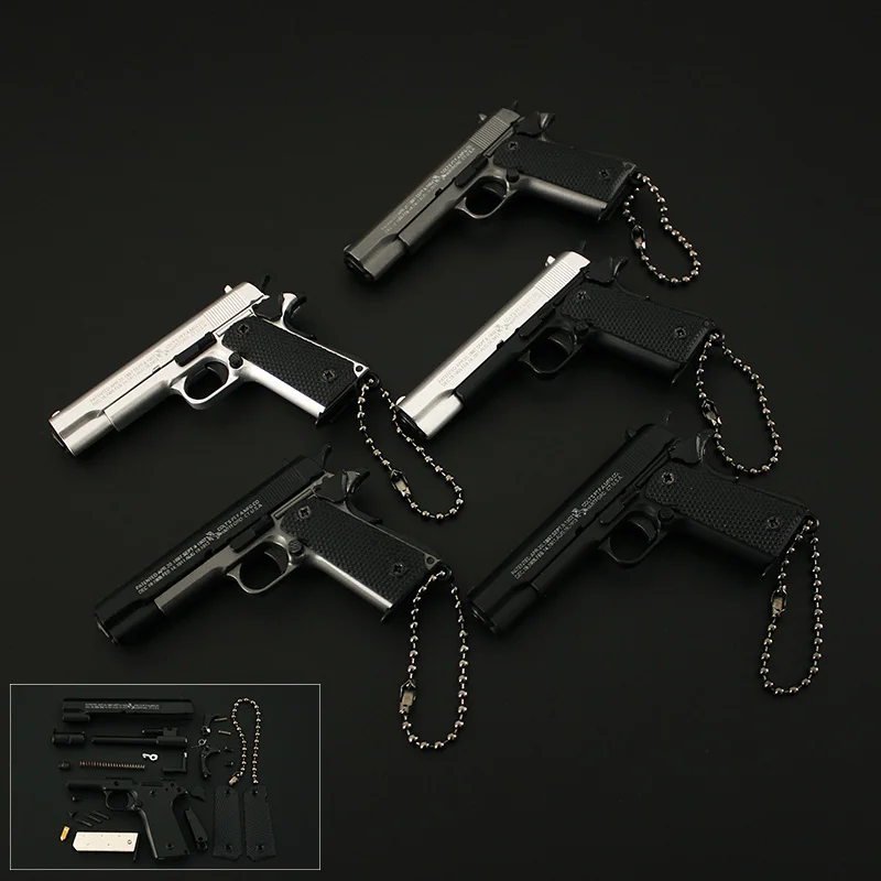 1-3-Colt-1911-Mini-Glock-G17-Metal-Model-Toy-Gun-Decoration-Arms-Alloy ...