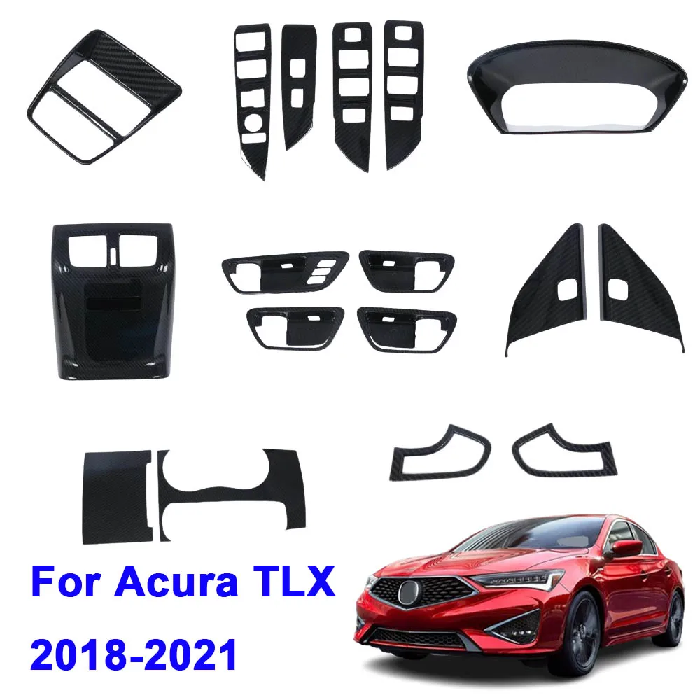 For-Acura-TLX-2018-2019-2020-2021-ABS-Light-Button-Frame-Glove-Box ...