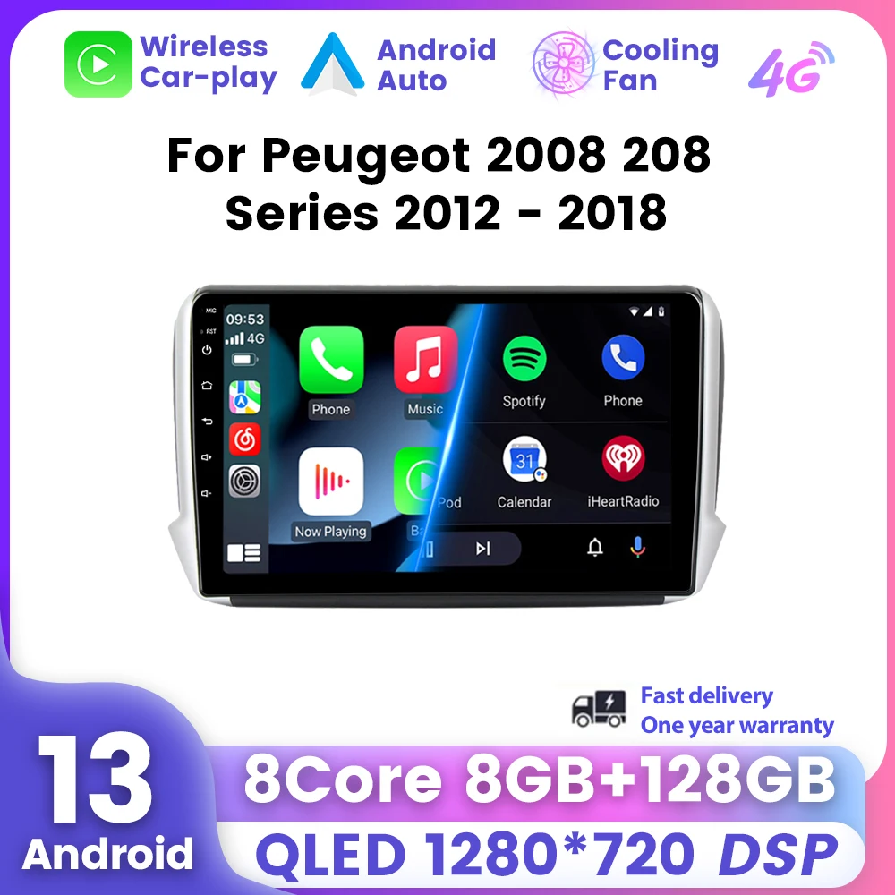 Radio-Multimedia-con-GPS-para-coche-reproductor-con-Android-13-QLED-10 ...
