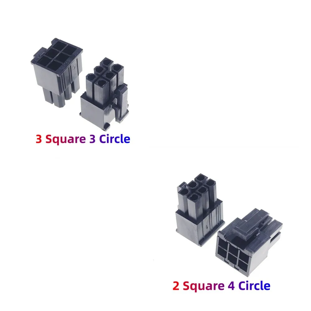 100Pcs-5557-6-Position-Molex-PCI-E-PCIe-Graphics-Card-6-Pin-Male-Plug ...