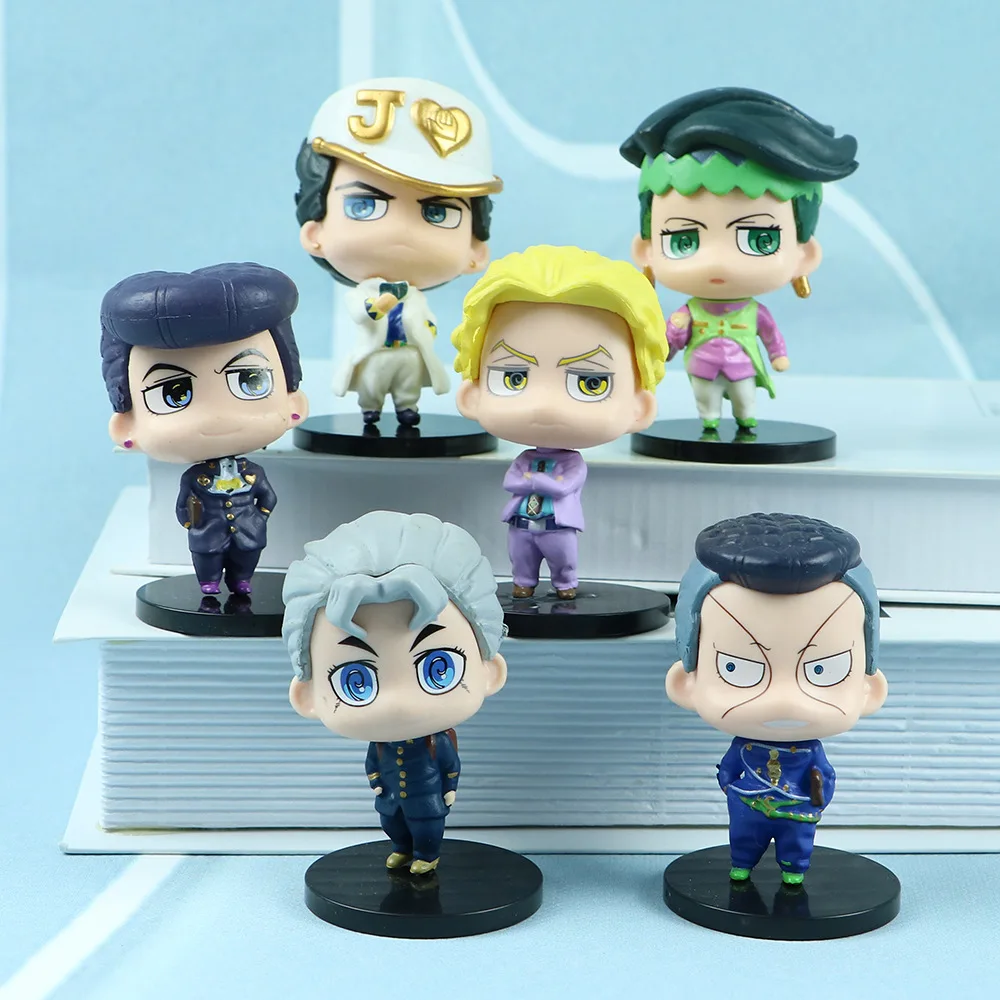 7-8CM 5Pcs/Set Anime JoJo Bizarre Adventure Q Version Action Figures ...