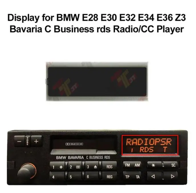 Dashboard LCD Display for BMW E28 E30 E32 E34 E36 Z3 Bavaria C Business rds Radio/CC Player ...