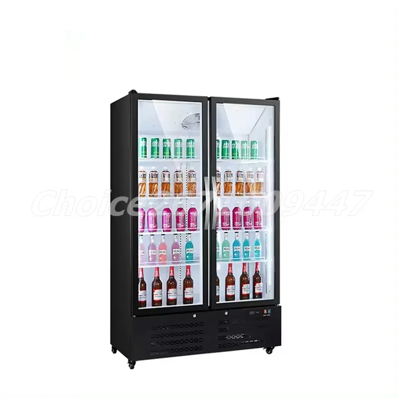 Double-Door-Refrigerator-Supermarket-Refrigerated-Display-Cabinet ...