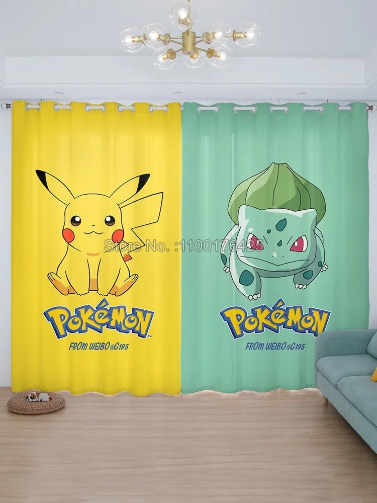 Blackout-Curtains-Anime-Pokemon-Pikachu-Curtain-Bedroom-Living-Room ...