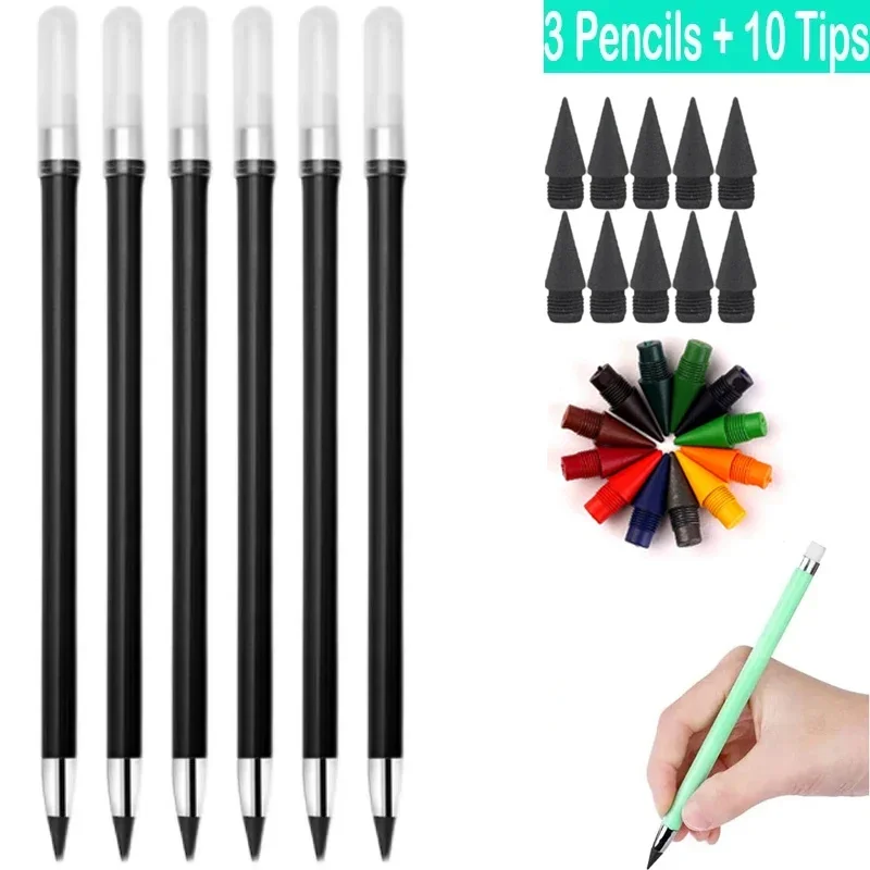 13-pcs-Eternal-Pencil-Set-Macaron-For-Kids-Cute-Pens-Painting-Art ...