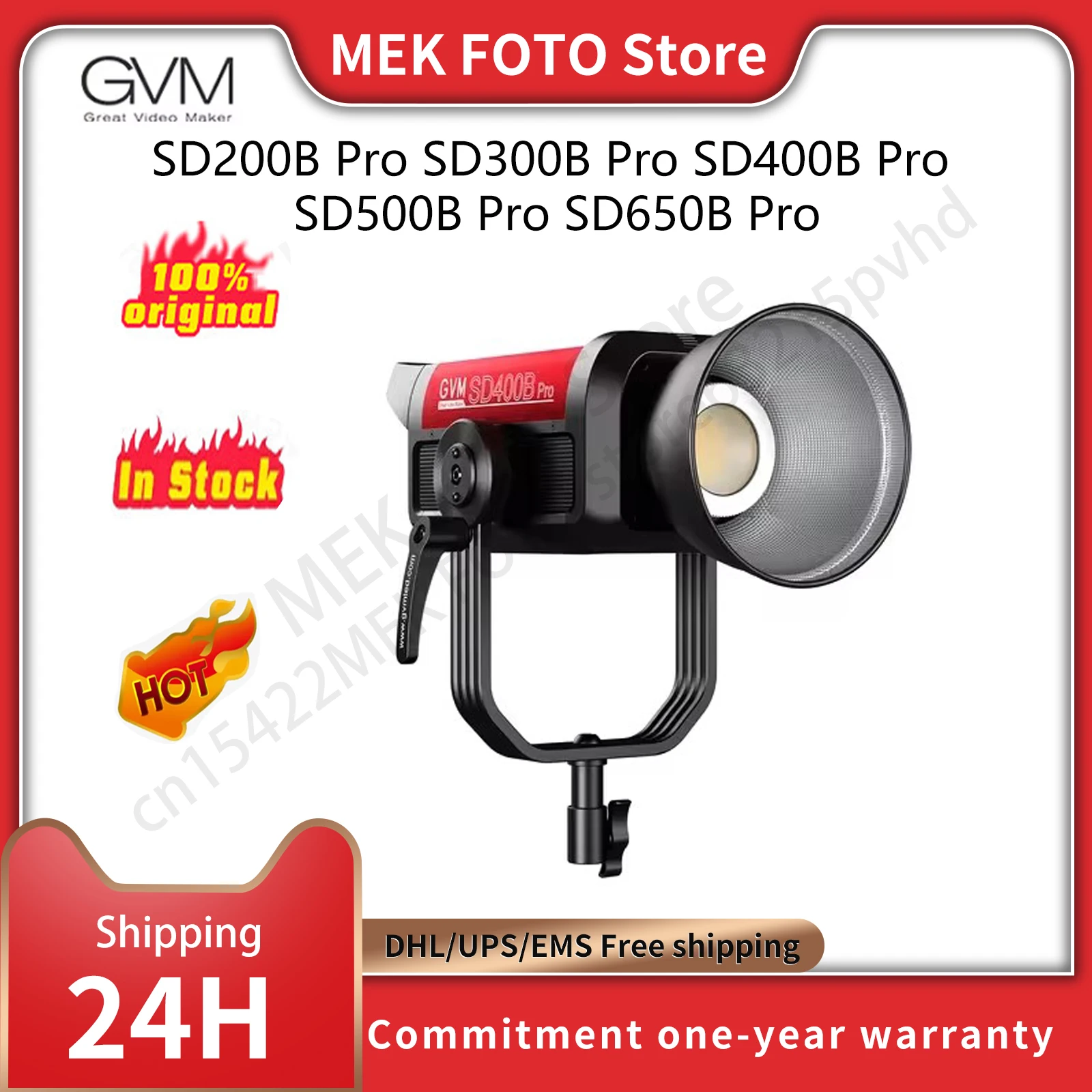 GVM Pro SD200B Pro SD300B Pro SD400B SD500B SD650B luz LED monocolor ...