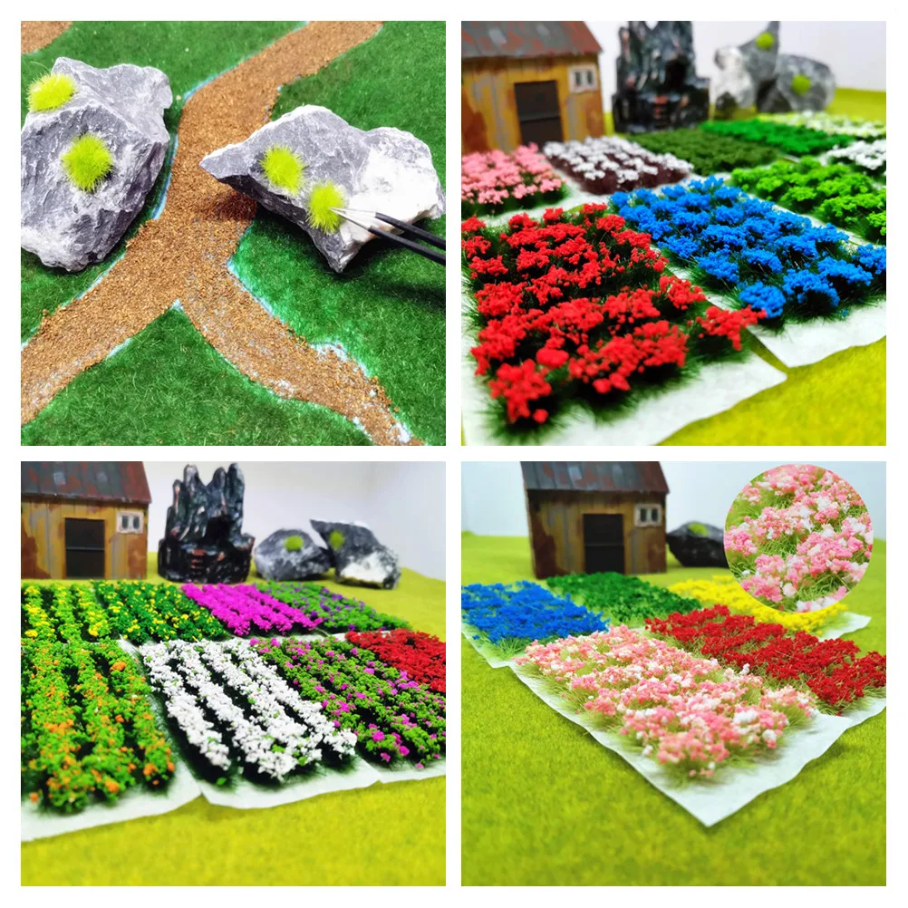 Creative mini flower grass Model Sand Scene DIY Material Artificial ...
