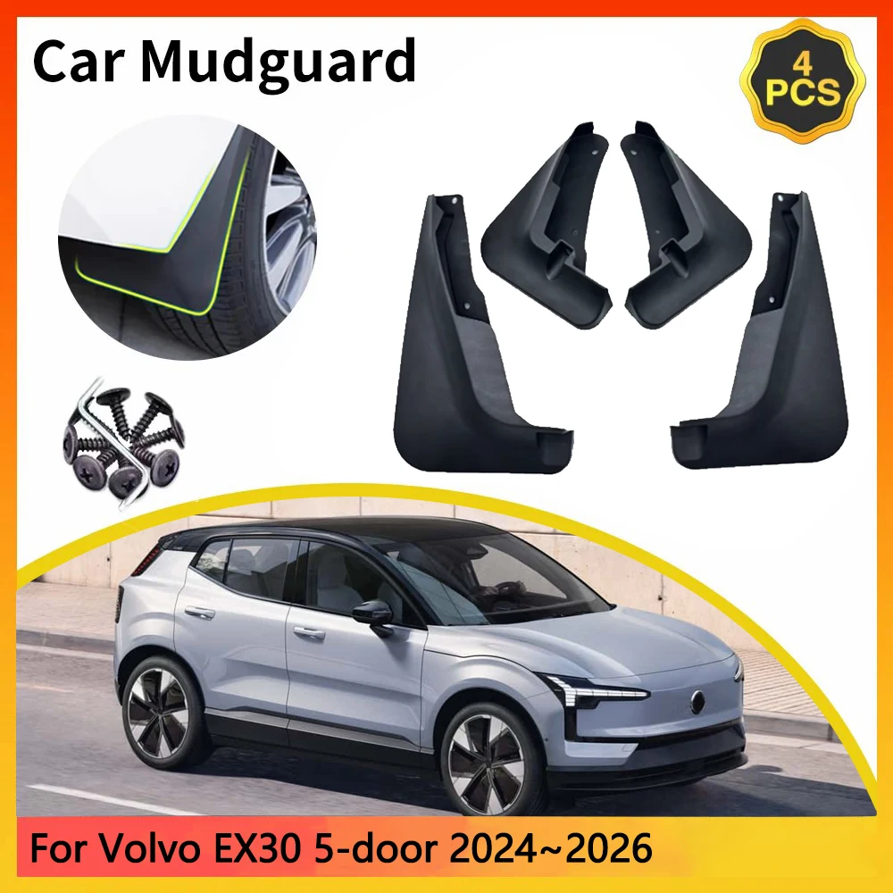 For Volvo EX30 5-door 2024~2026 2025 crossover Car Mudguards Mudflap ...