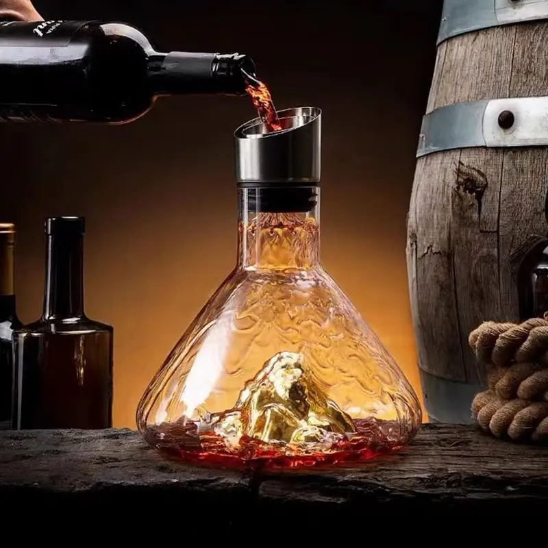 Wine Decanter Built-in Aerator Pourer Wine Carafe Red Wine Decanter ...