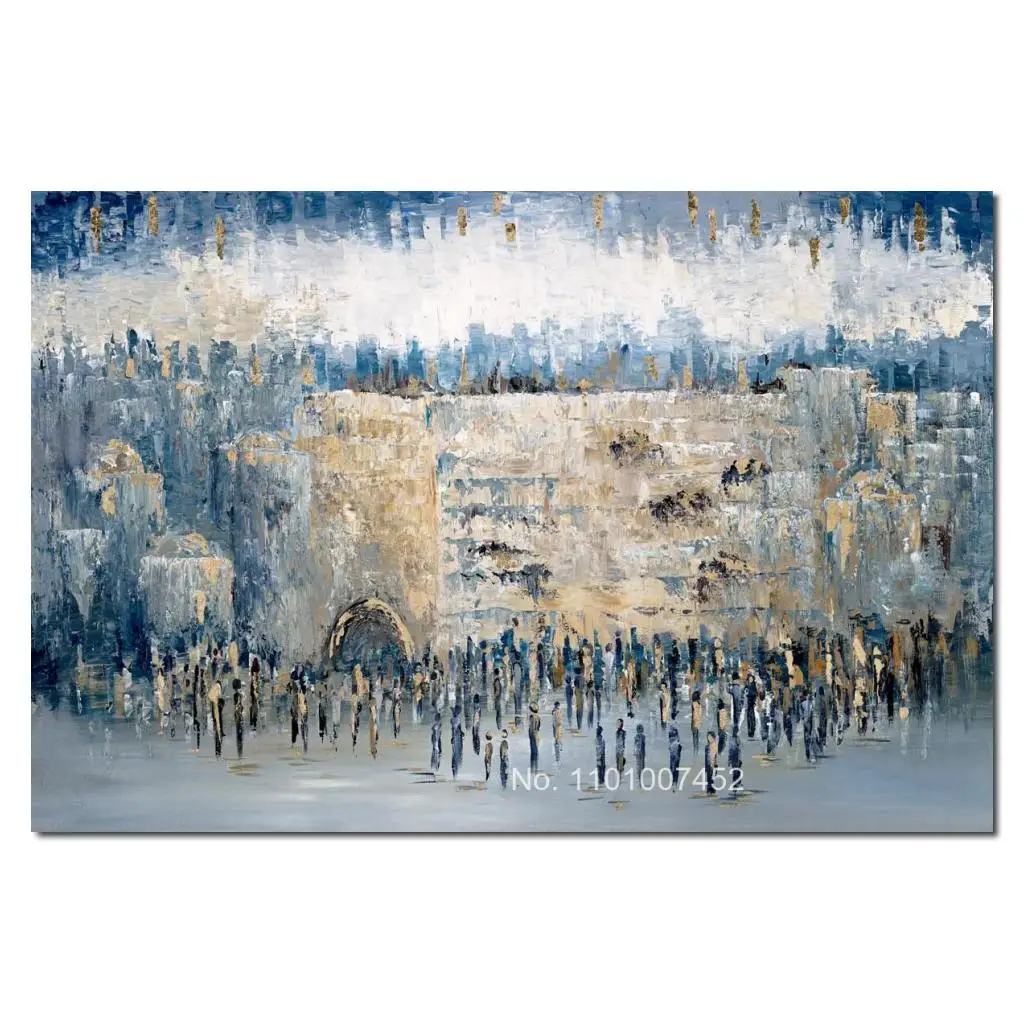 Jewish-Jerusalem-Canvas-Print-Western-Wailing-Wall-Modern-Painting ...