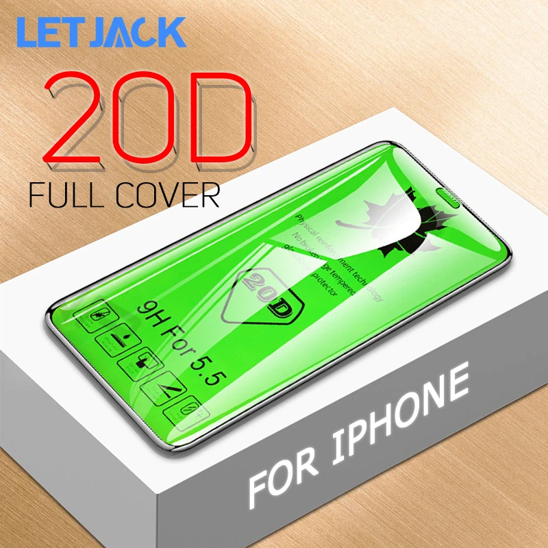 20D Curved Edge Screen Protector on for iPhone 11 12 13 14 Pro Max Full ...